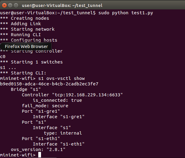 Open another terminal in the first VM torun the script 1